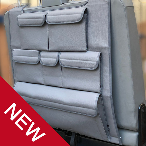 VW T5, T5.1 Transporter Double Seat Leatherette Back Seat Organiser – Van-X