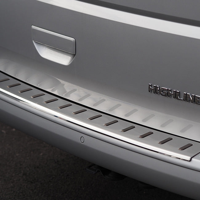 For VW T6.1 Transporter Multivan Rear Bumper Protector Tailgate Stainl ...